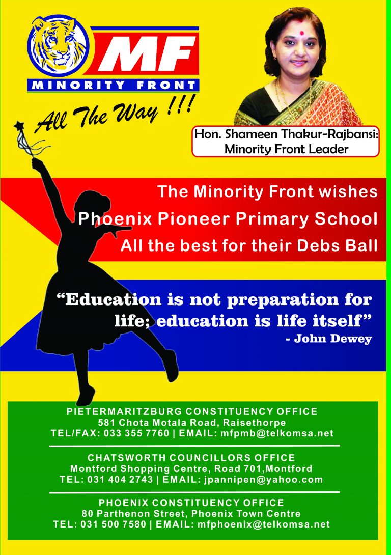 Phoenix Pioneer Primary School Debs Ball – Minority Front